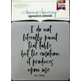 Donna Downey Signature Stencils 8.5"X8.5"-Matisse-I Do Not - Walmart.com