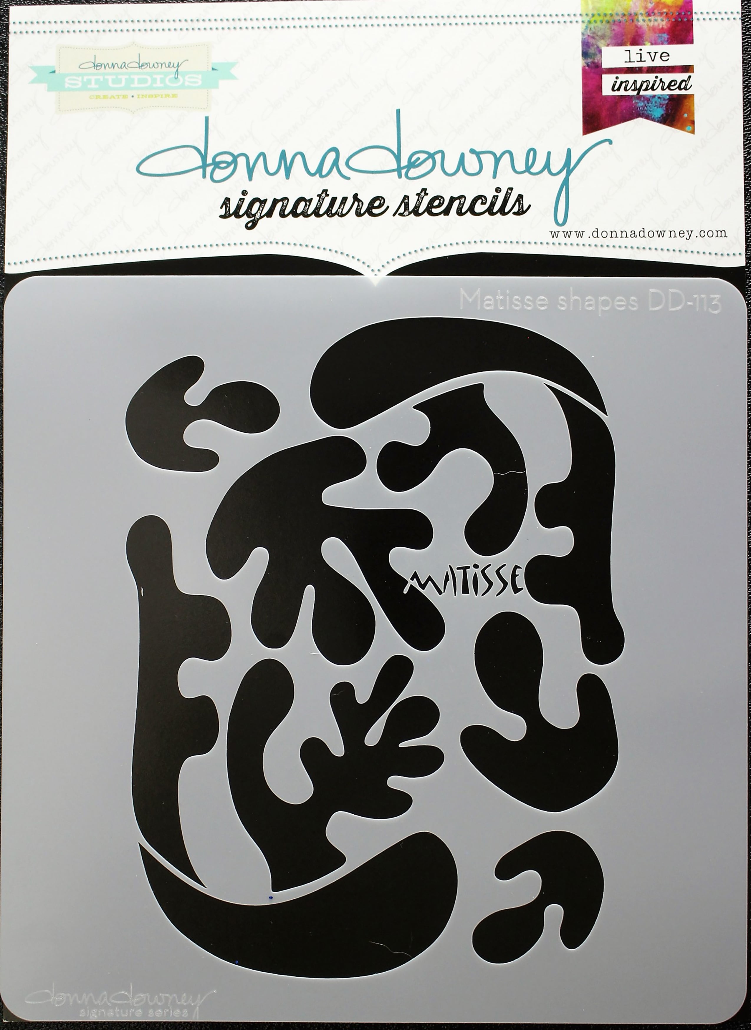 Donna Downey Signature Stencils 8.5"X8.5"-Matissse Shapes - Walmart.com