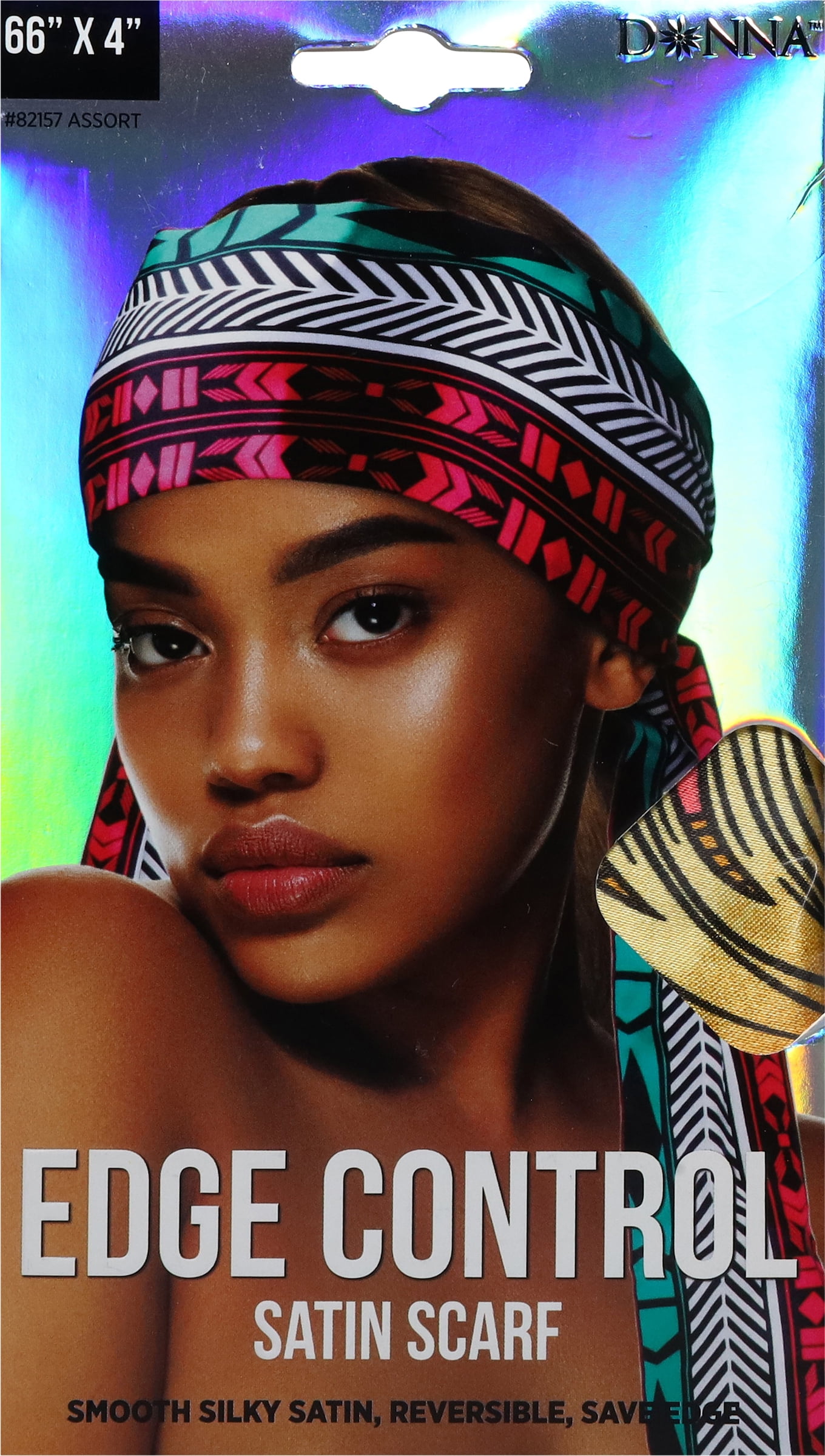 Donna Assorted Edge Control Satin Scarf 1 ea - Walmart Business Supplies