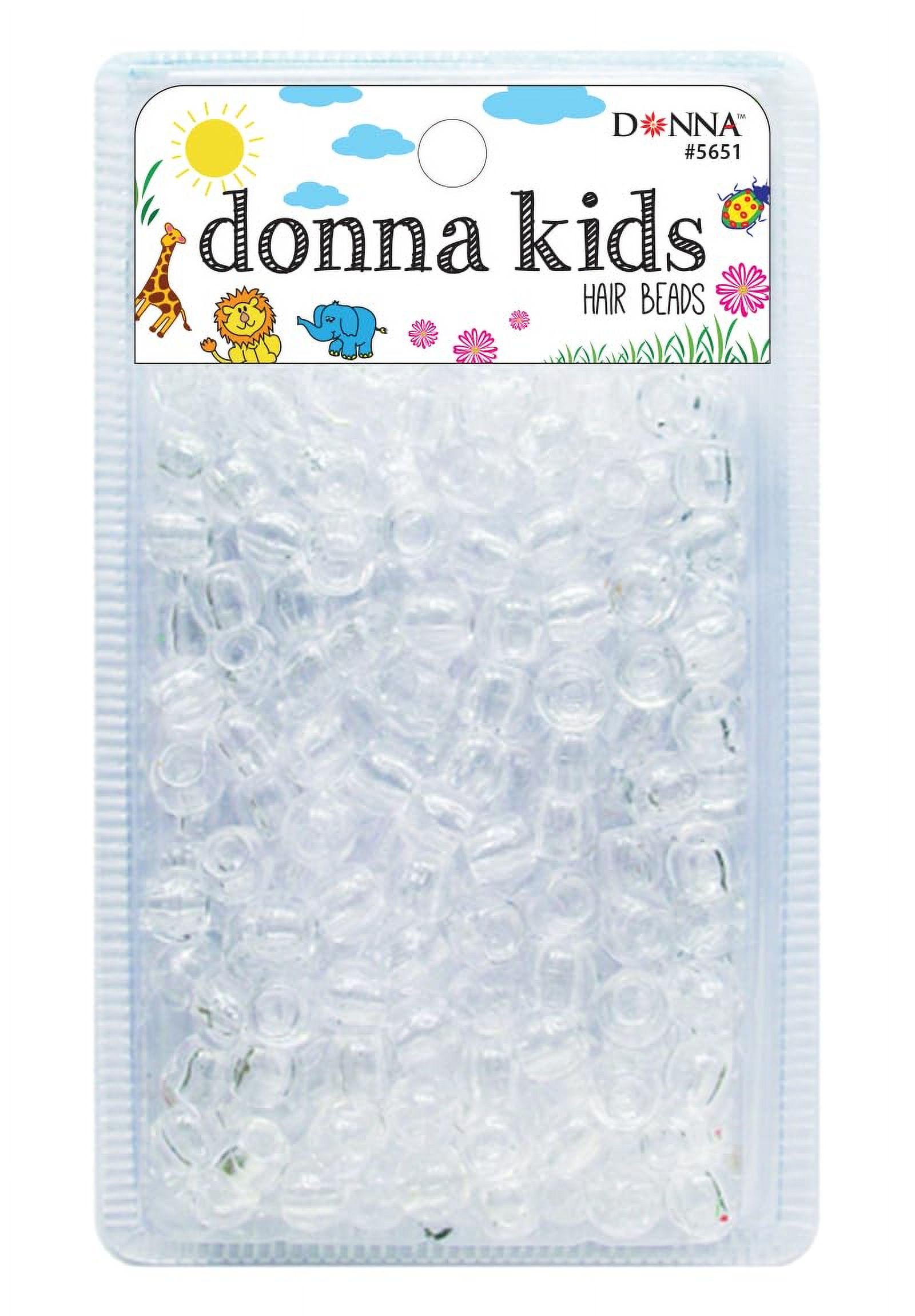 Donna Hair Braiding Kit with 11x10mm DIY Plastic Pony Beads, Quick ...
