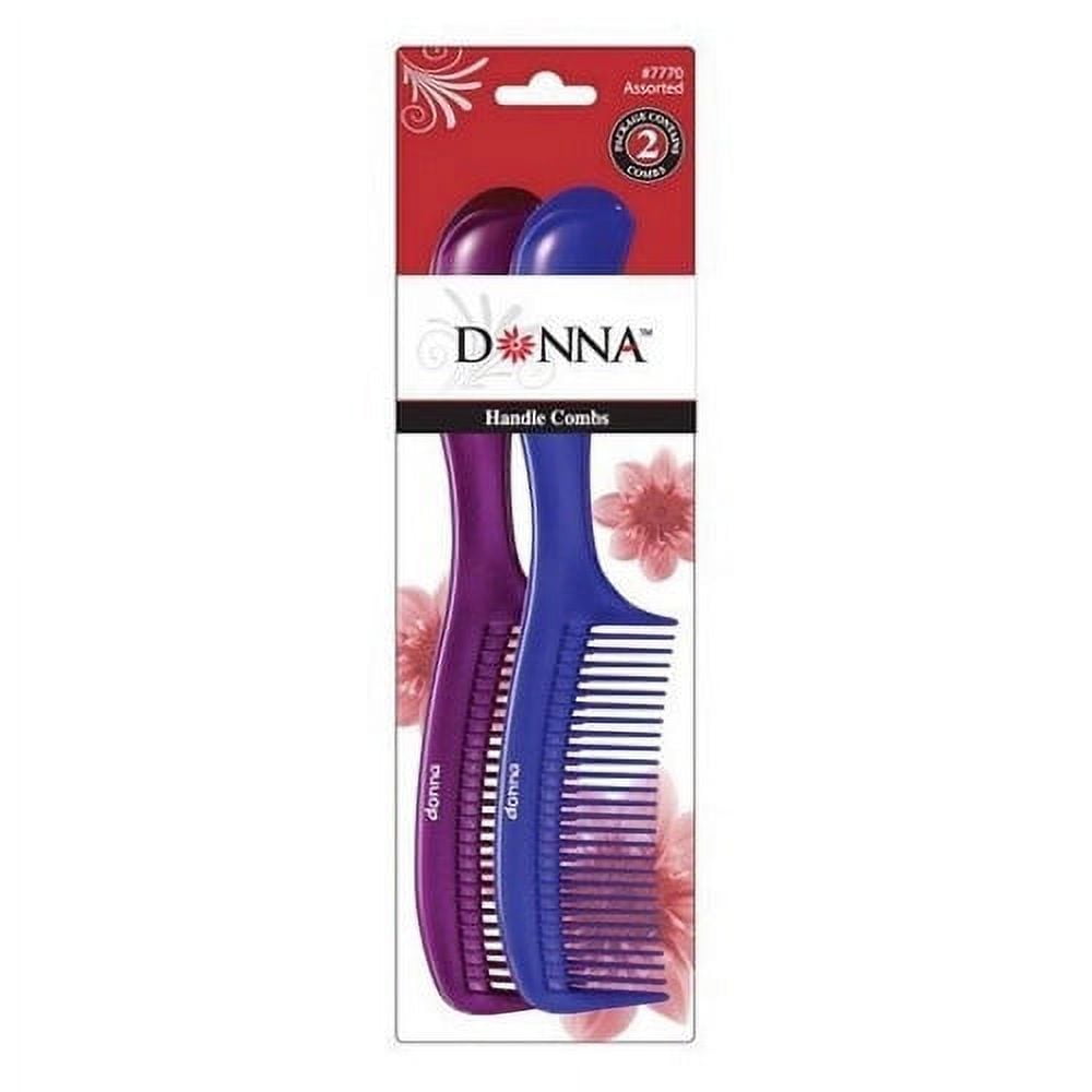 Donna Handle Combs Assorted Colors, 2 Ea, 3 Pack - Walmart.com