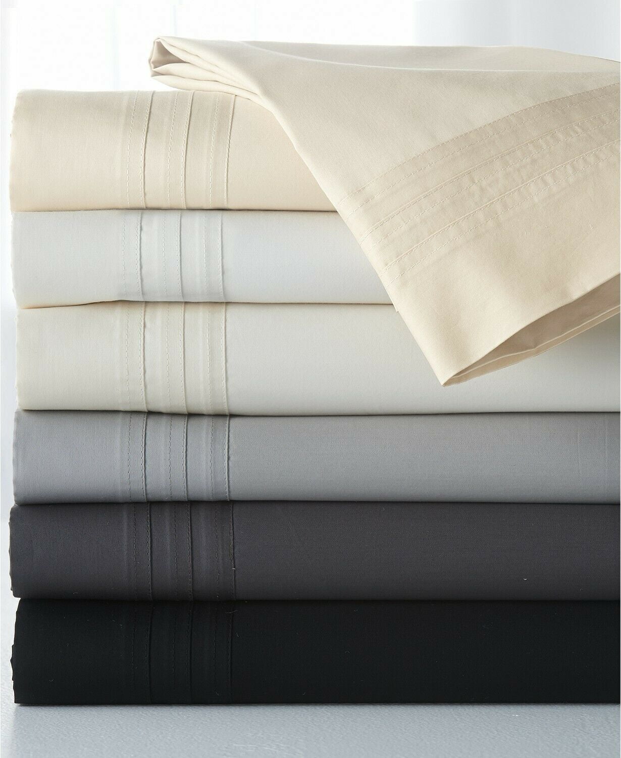Donna Karan Collection King Ivory Flat Sheet - Walmart.com