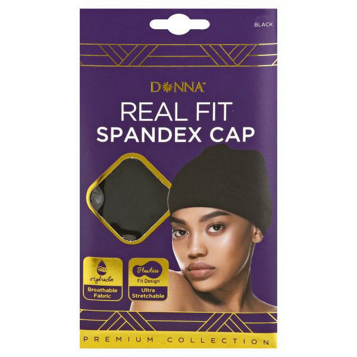 Donna - Premium Collection - Real Fit Spandex Cap - Black - Walmart.com