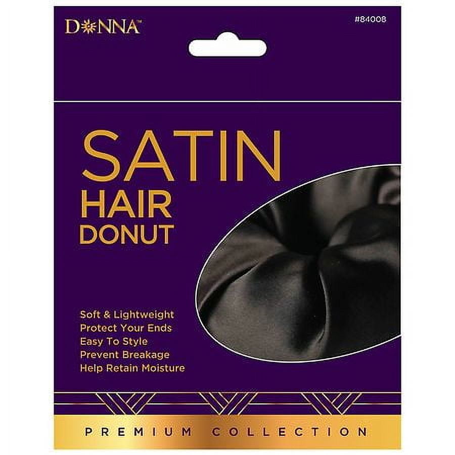 Donna Premium Collection Silky Satin Covered Hair Donut - Perfect Bun Maker - Walmart.com