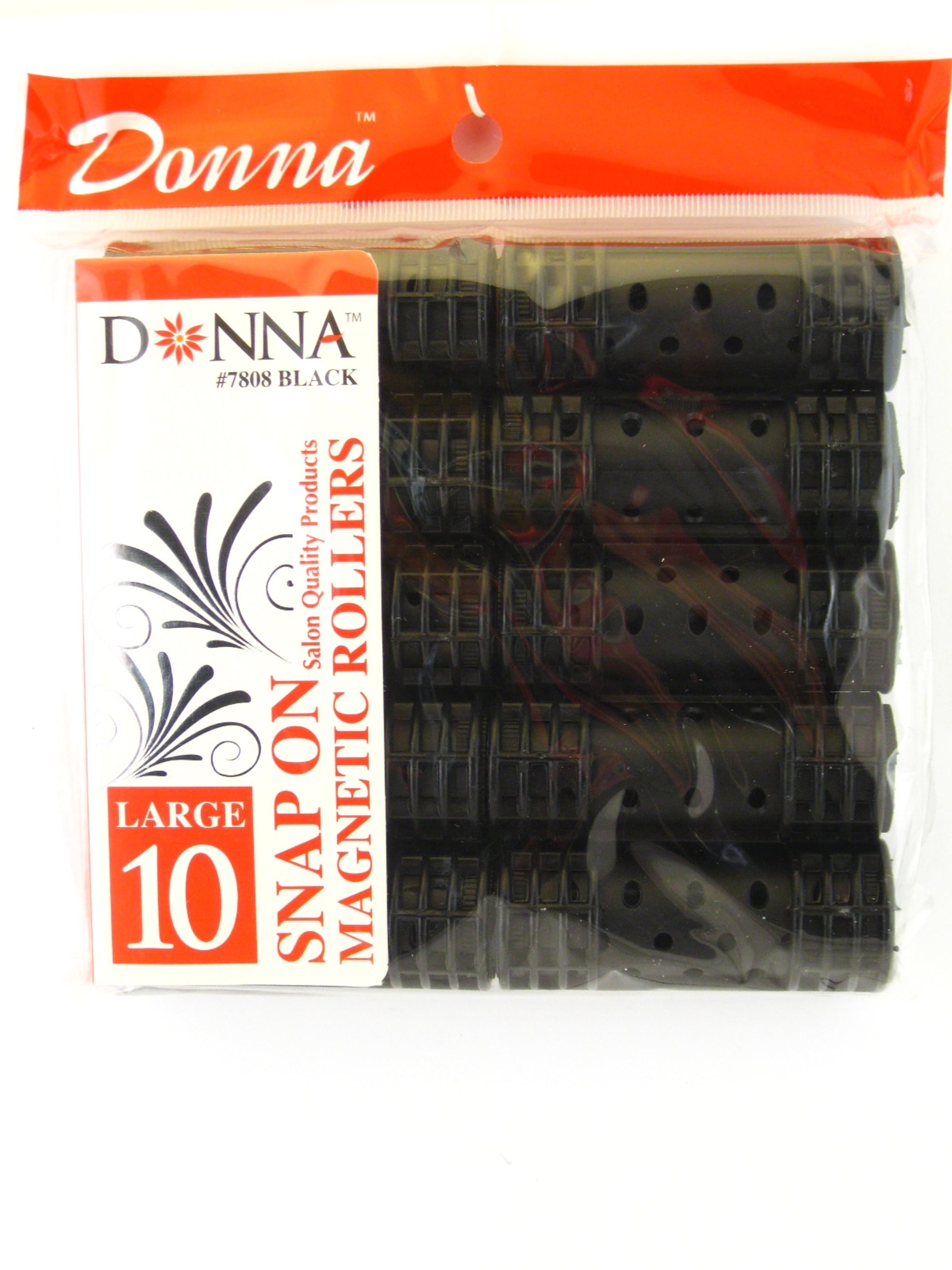 Donna Salon Quality Snap on Magnetic Plastic Hair Rollers (Large - 7/8 ...