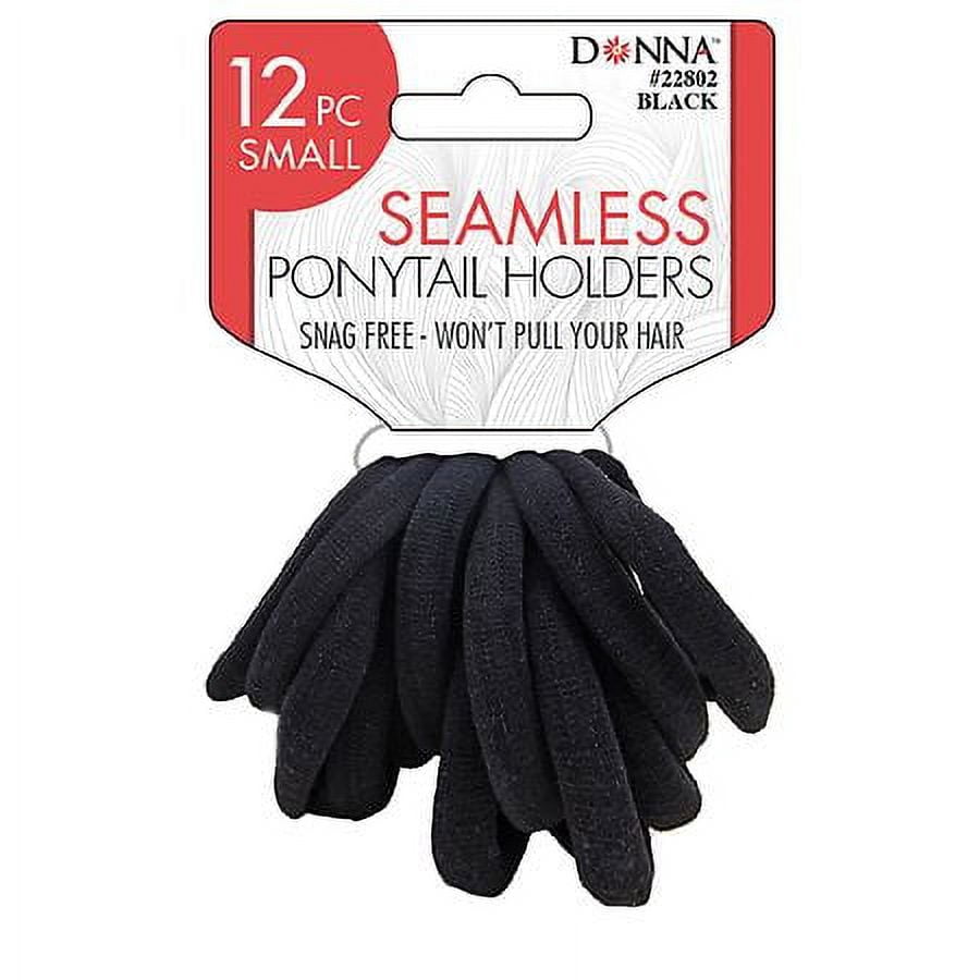 Donna Seamless Ponytail Holders Small 12 PC - Walmart.com