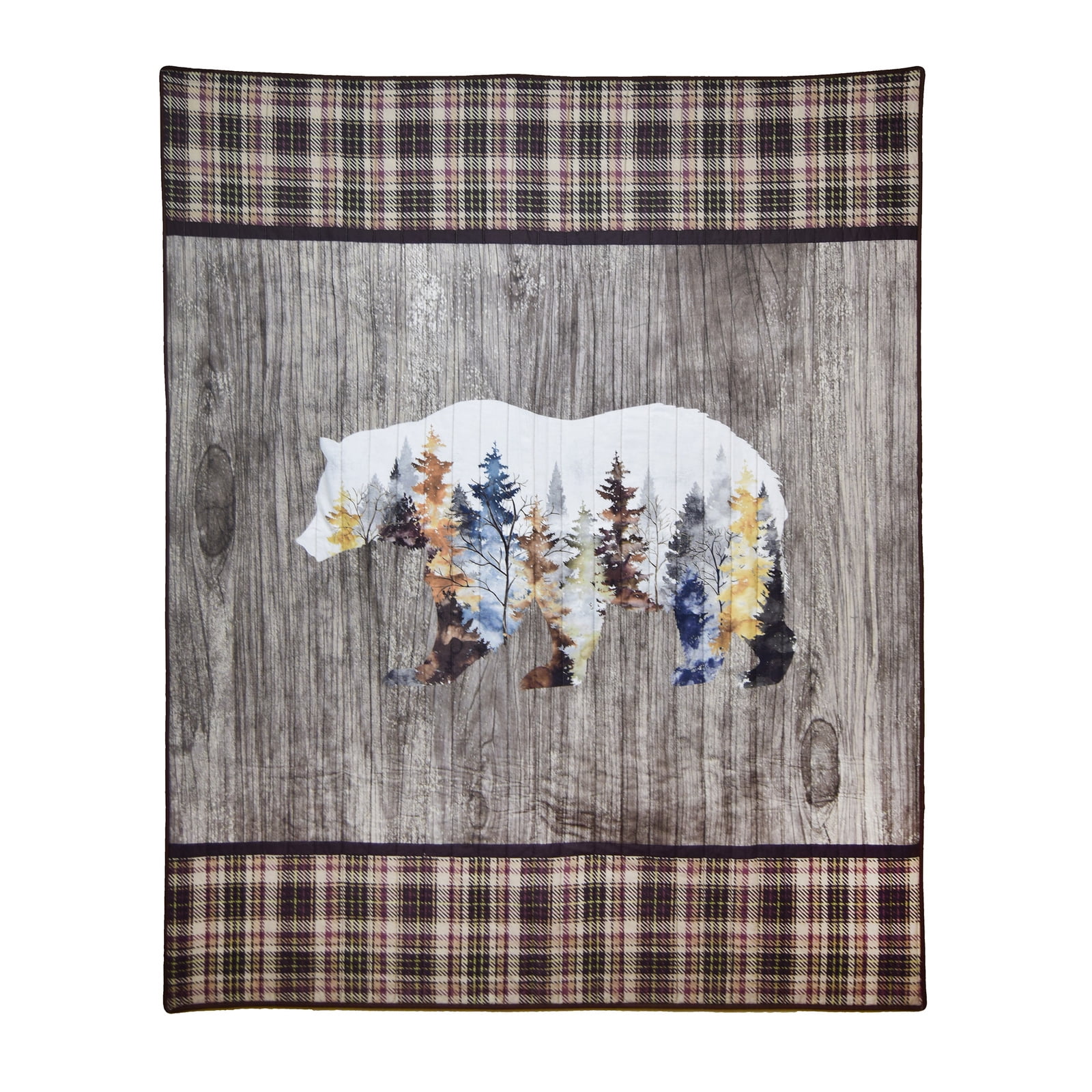 Donna Sharp Bear Mirage Full/Queen Cotton Rustic Lodge Quilt - Walmart.com