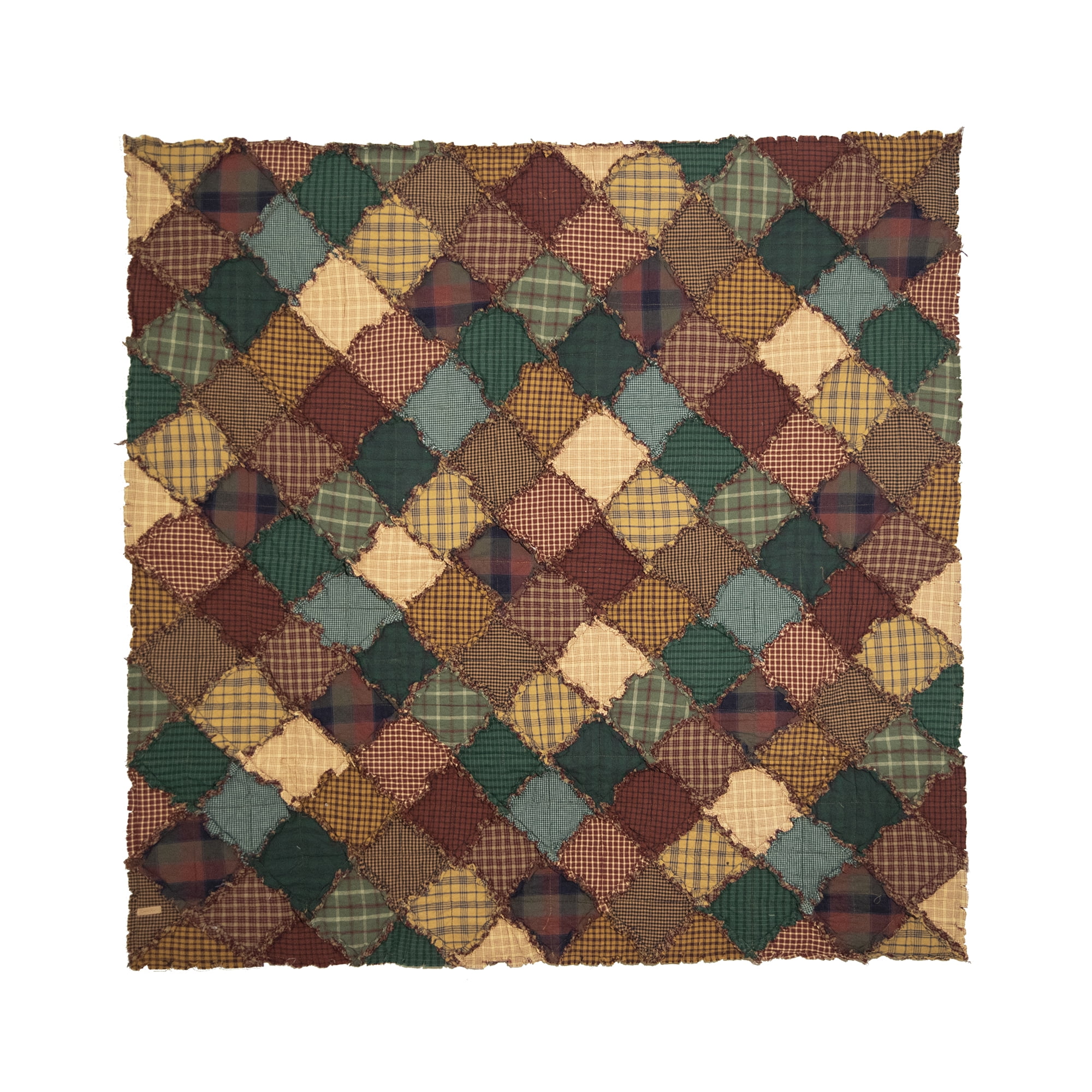 Donna Sharp Campfire Ragged Pieced Cotton Lodge Decorative Throw ...