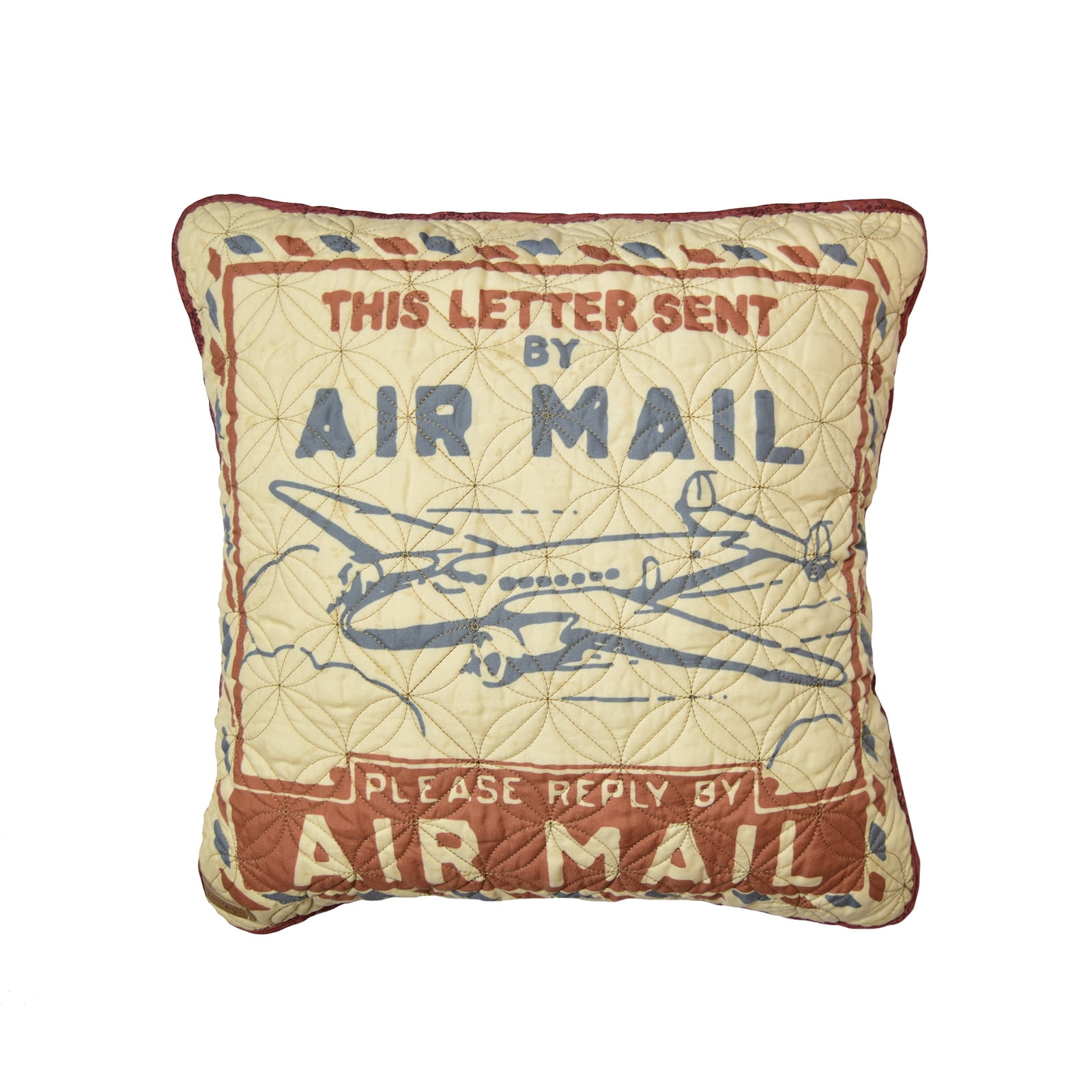 Donna Sharp Cinnamon Spice Decorative Pillow, Air Mail - Walmart.com