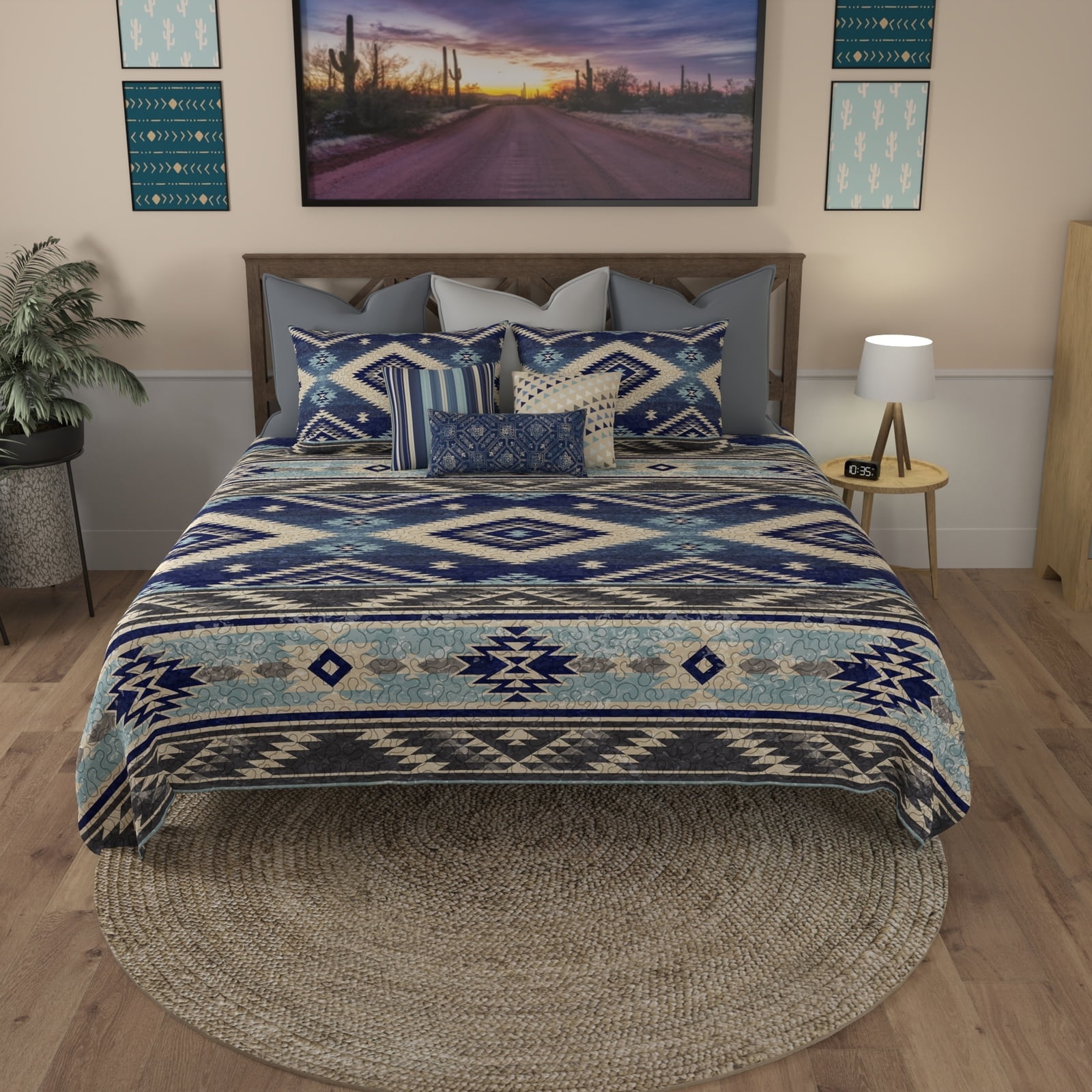 Donna Sharp Desert Hill King Size Quilt Set, Southwest Pattern ...