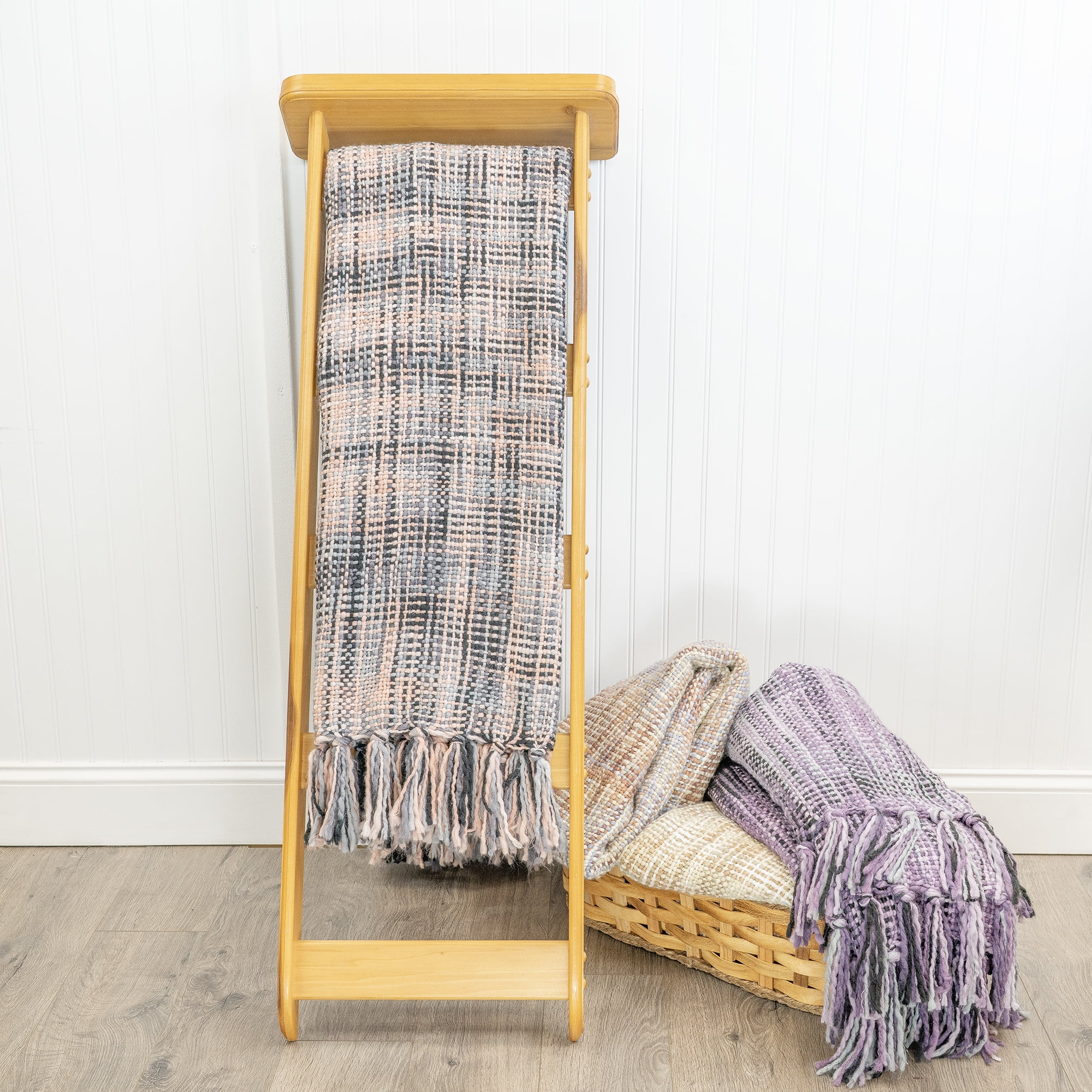 Donna Sharp Heritage Woven Throw Salmon - Walmart.com