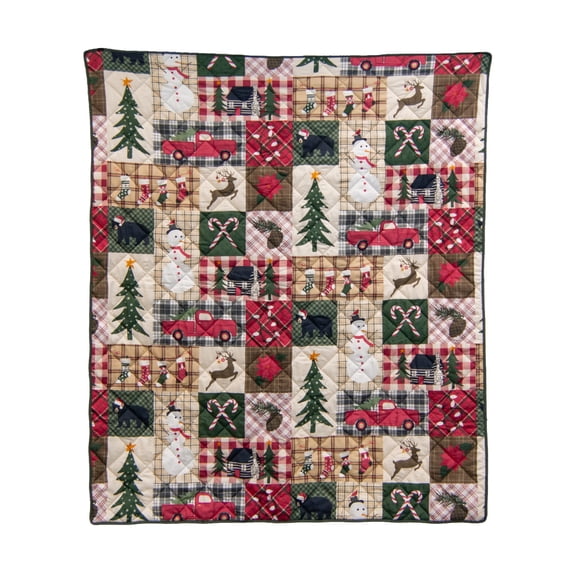 Your Lifestyle Holiday Dream Quilted Lodge Throw - Walmart.com