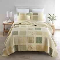 Donna Sharp Pine Patch 3PC Queen Rustic Pieced Cotton Quilt Set ...