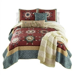 Donna Sharp Prairie 3PC Cotton King Reversible Quilt Set - Walmart.com