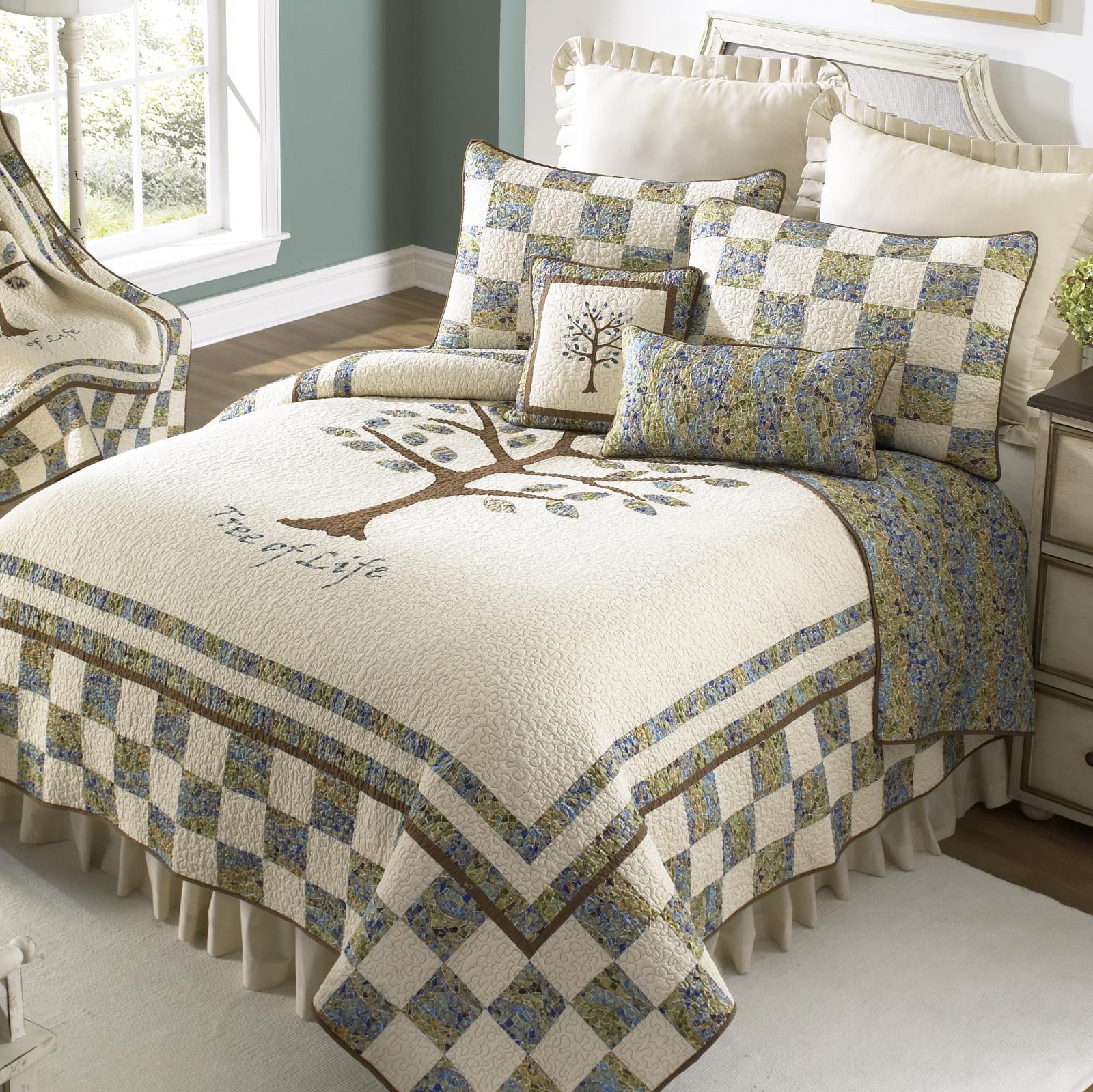 Donna Sharp Vintage Fleur Full/Queen Cotton Quilt - Walmart.com