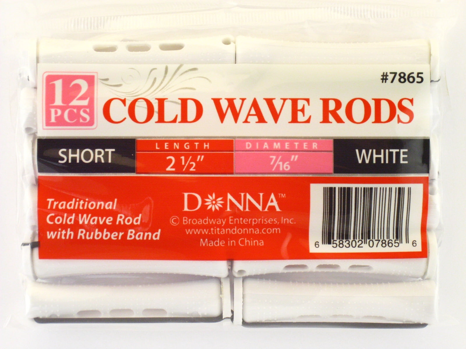 Donna Short Cold Wave Perm Hair Rods, White, 12 Count - Walmart.com