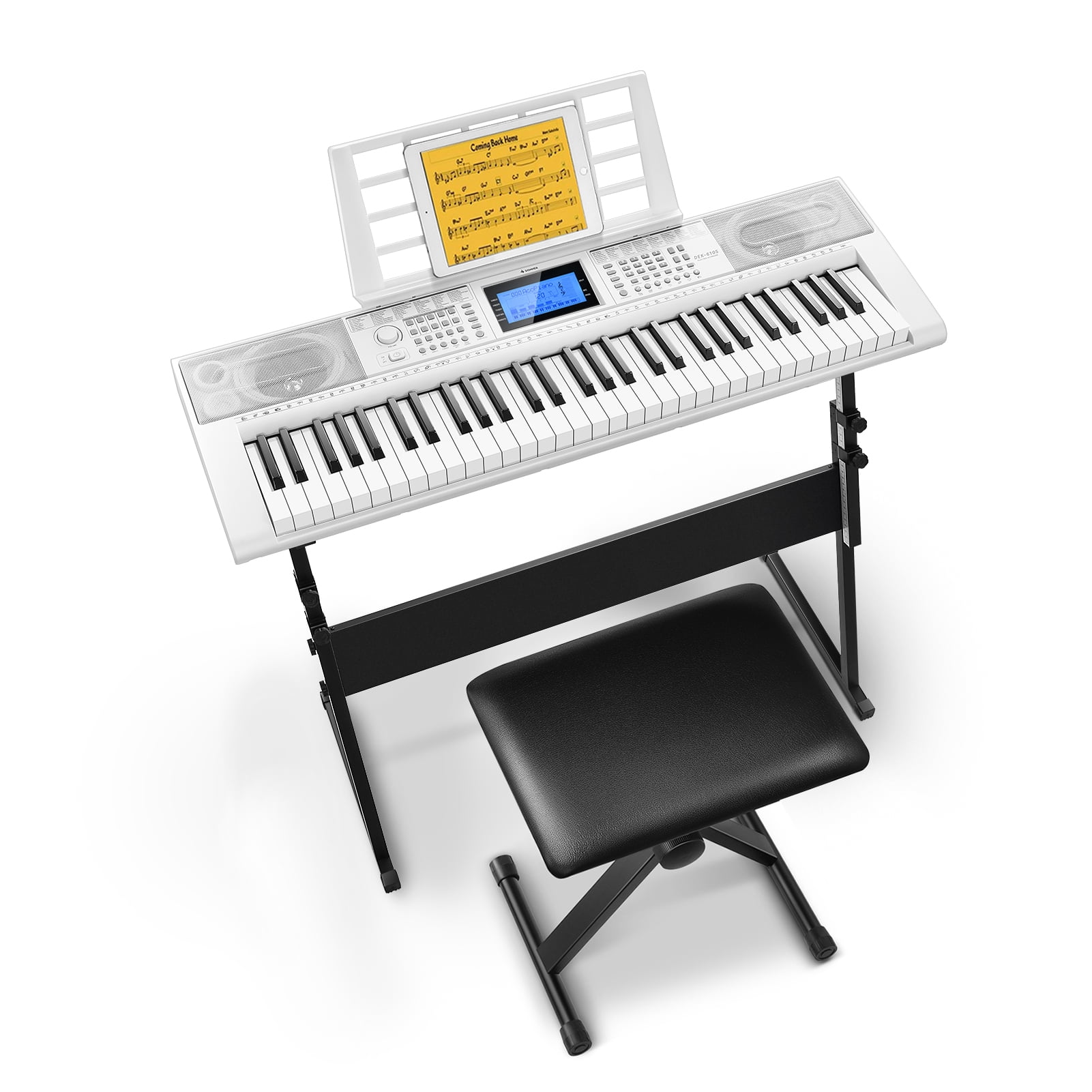 Donner 61-Key Electric Piano Kit Beginner-Friendly with 249 Tones ...