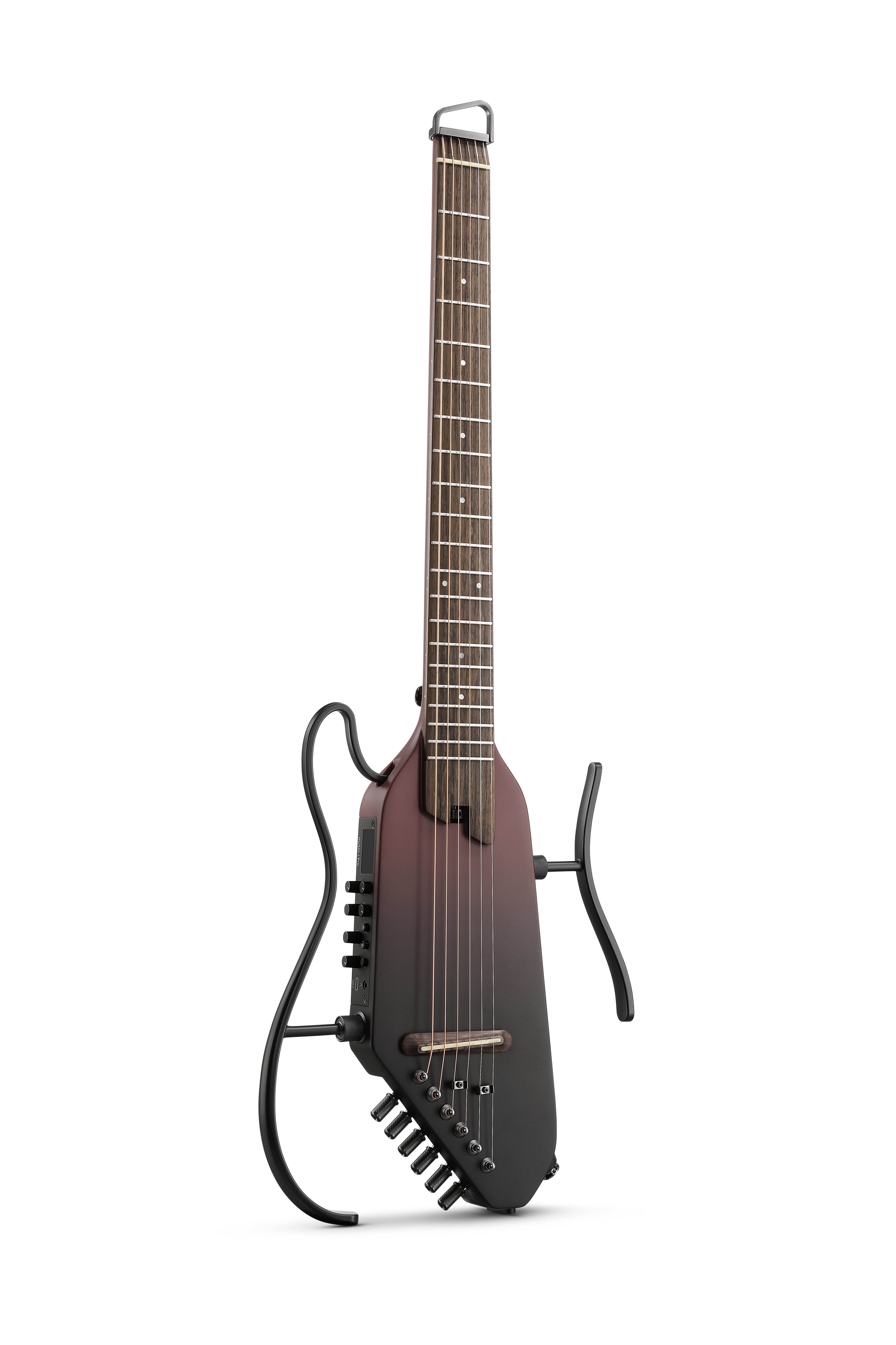 Donner Acoustic Electric Guitar HUSH I PRO Travel Guitar with Multiple ...
