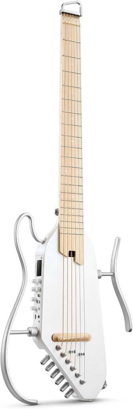 Donner Acoustic Electric Guitar HUSH I PRO Travel Guitar with Multiple ...