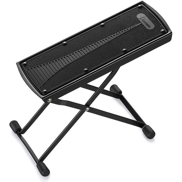 Donner Adjustable Guitar Foot Stool, Leg Rest Footstool for Classical ...