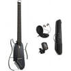Hofner Shorty Travel Guitar - Black Finish - Walmart.com