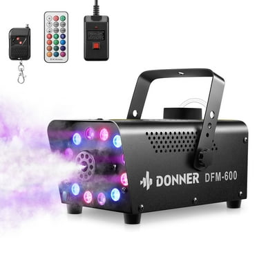 Fog Machine, 1200W 6000CFM Smoke Machine, 6 Colorful LED Lights Stage ...