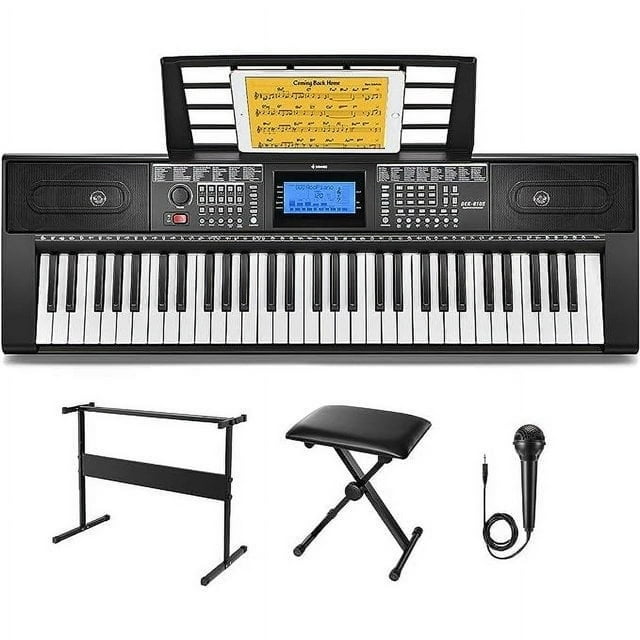 Donner Upgraded 61 Key Piano Keyboard, Electric Keyboard Kit with 249 ...
