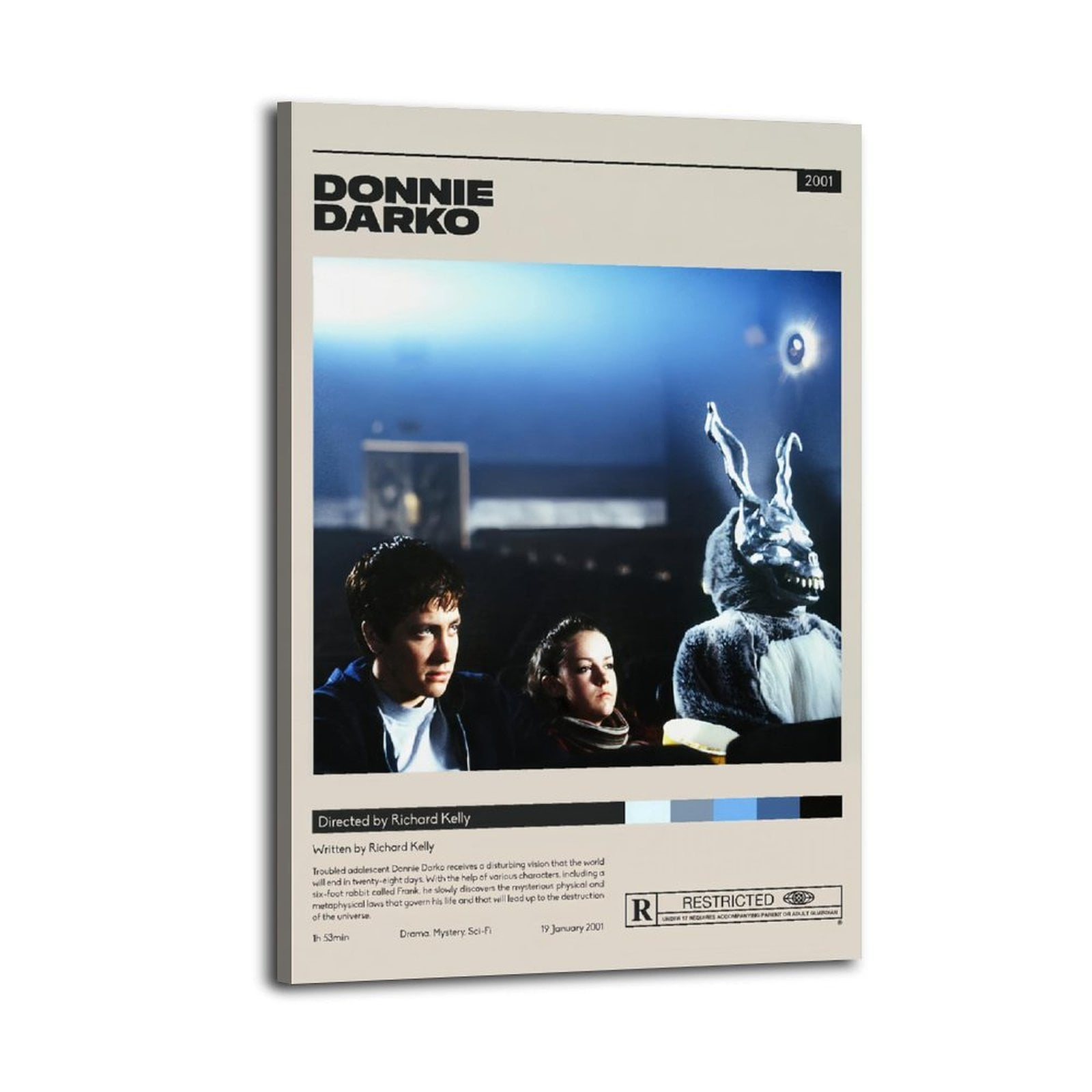 Donnie Darko Poster Vintage Horror Movie Posters Canvas for Bedroom ...