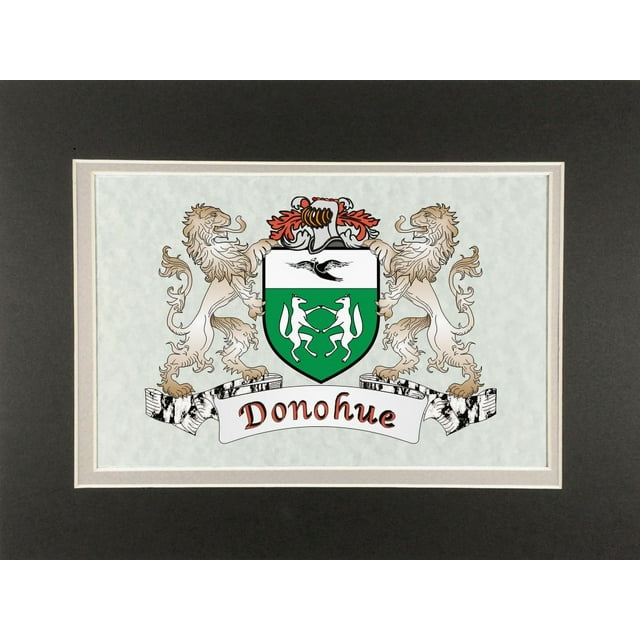 Donohue Irish Coat of Arms Print - Frameable 9" x 12" - Walmart.com