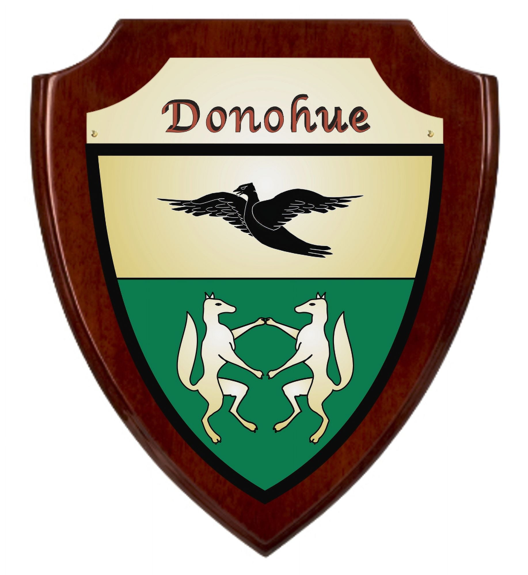 Donohue Irish Coat of Arms Shield Plaque - Rosewood Finish - Walmart.com