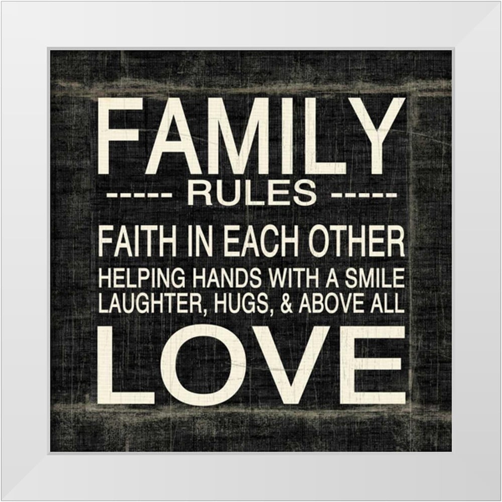 Donovan, Kelly 26x26 White Modern Wood Framed Museum Art Print Titled - Family - Walmart.com