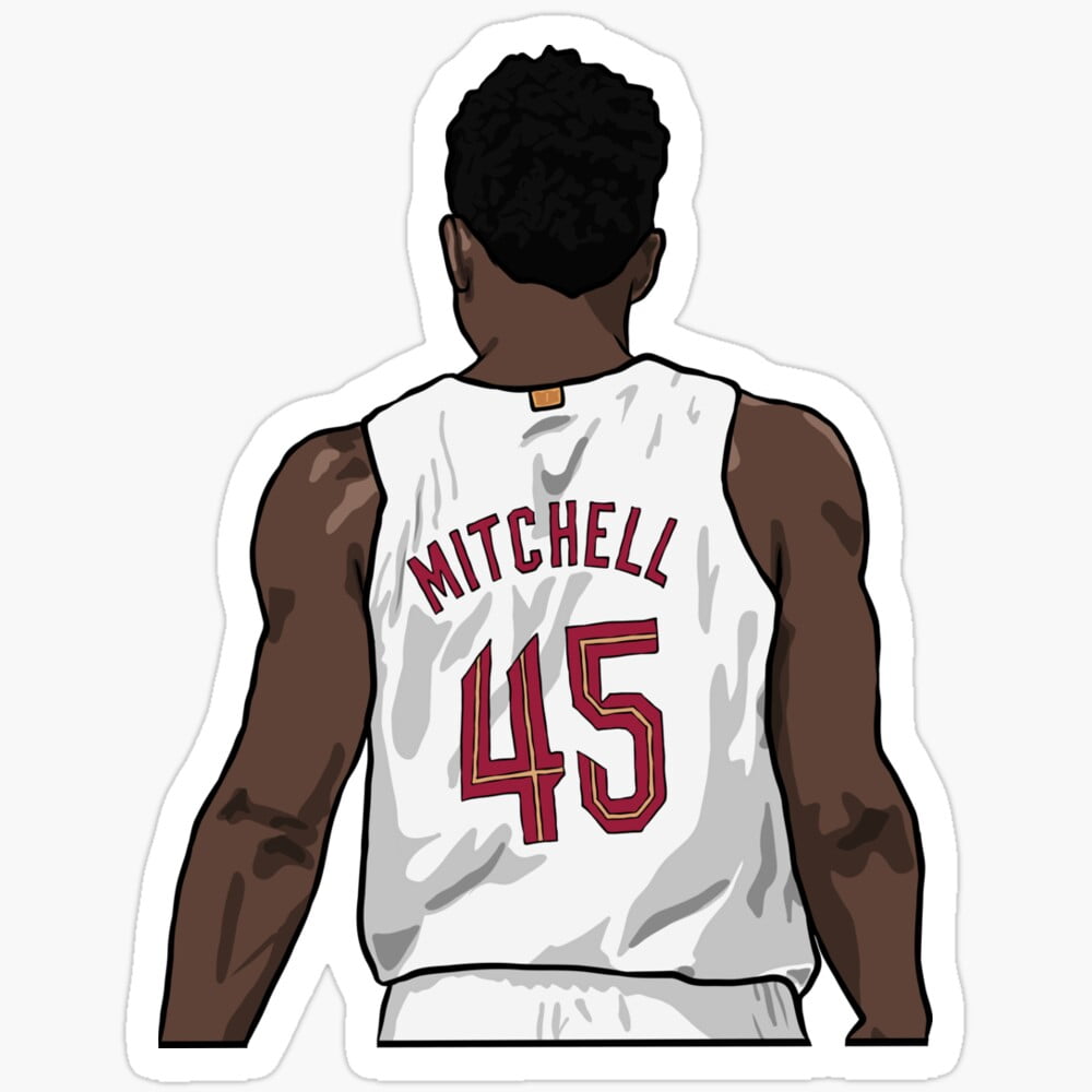 Donovan Mitchell Back-To Sticker Phone Decal Water Bottle Stickers Car ...