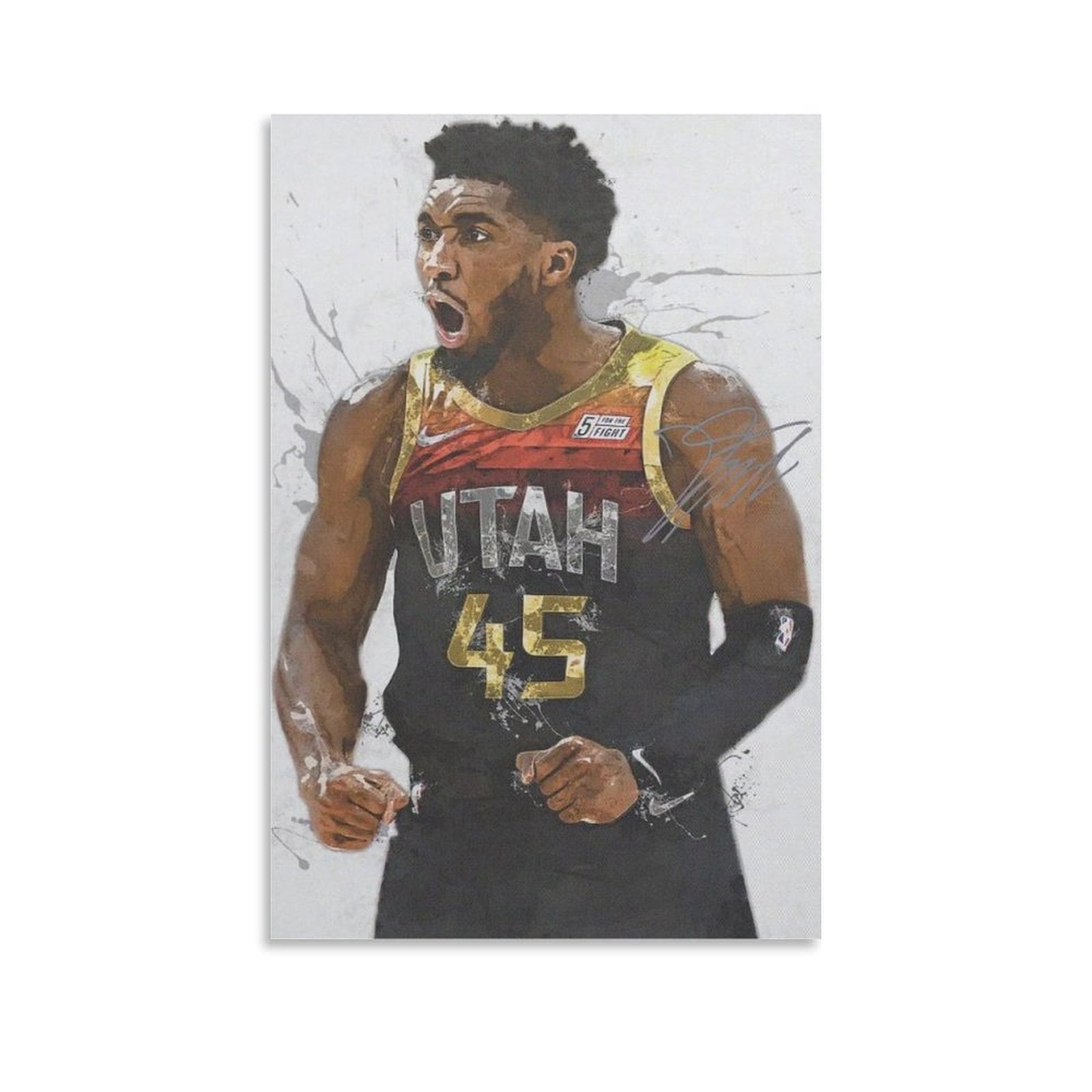 Donovan Mitchell Canvas Poster Posters Art Print Wall Photo Paint ...
