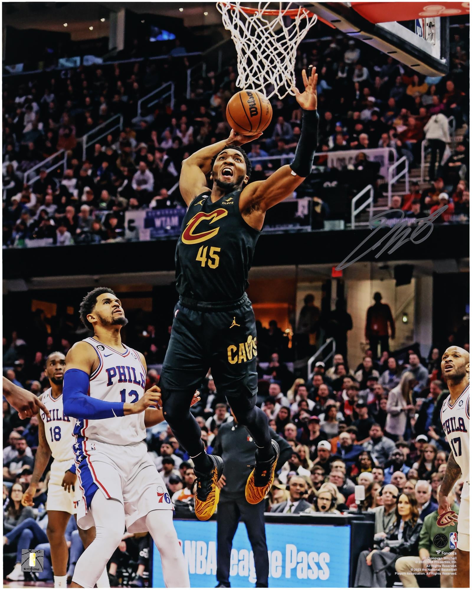 Donovan Mitchell Cleveland Cavaliers Autographed 16" x 20" Dunk in ...