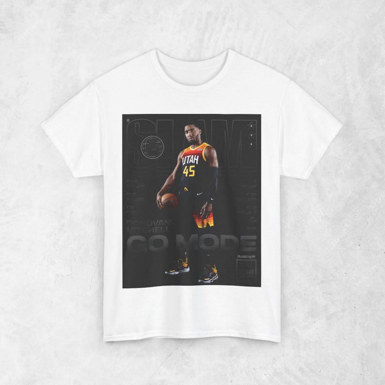 Donovan Mitchell Shirt, Utah Jazz SLAM Cover T-Shirt, Unisex Sports Tee ...