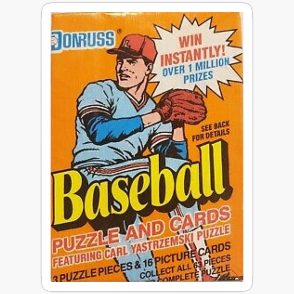 Donruss Baseball Card Wax Pack Sticker Baseball Sticker, Football ...