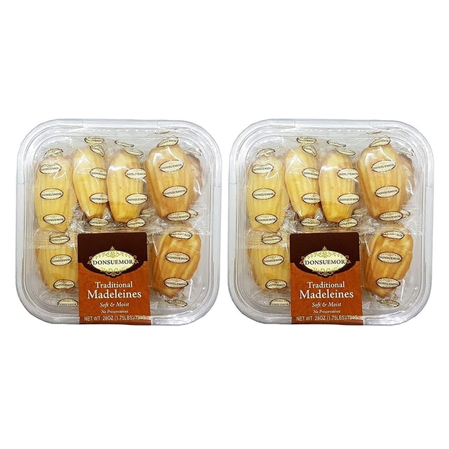 Donsuemor Traditional French Madeleines Individually Wrapped - 28 Oz ...