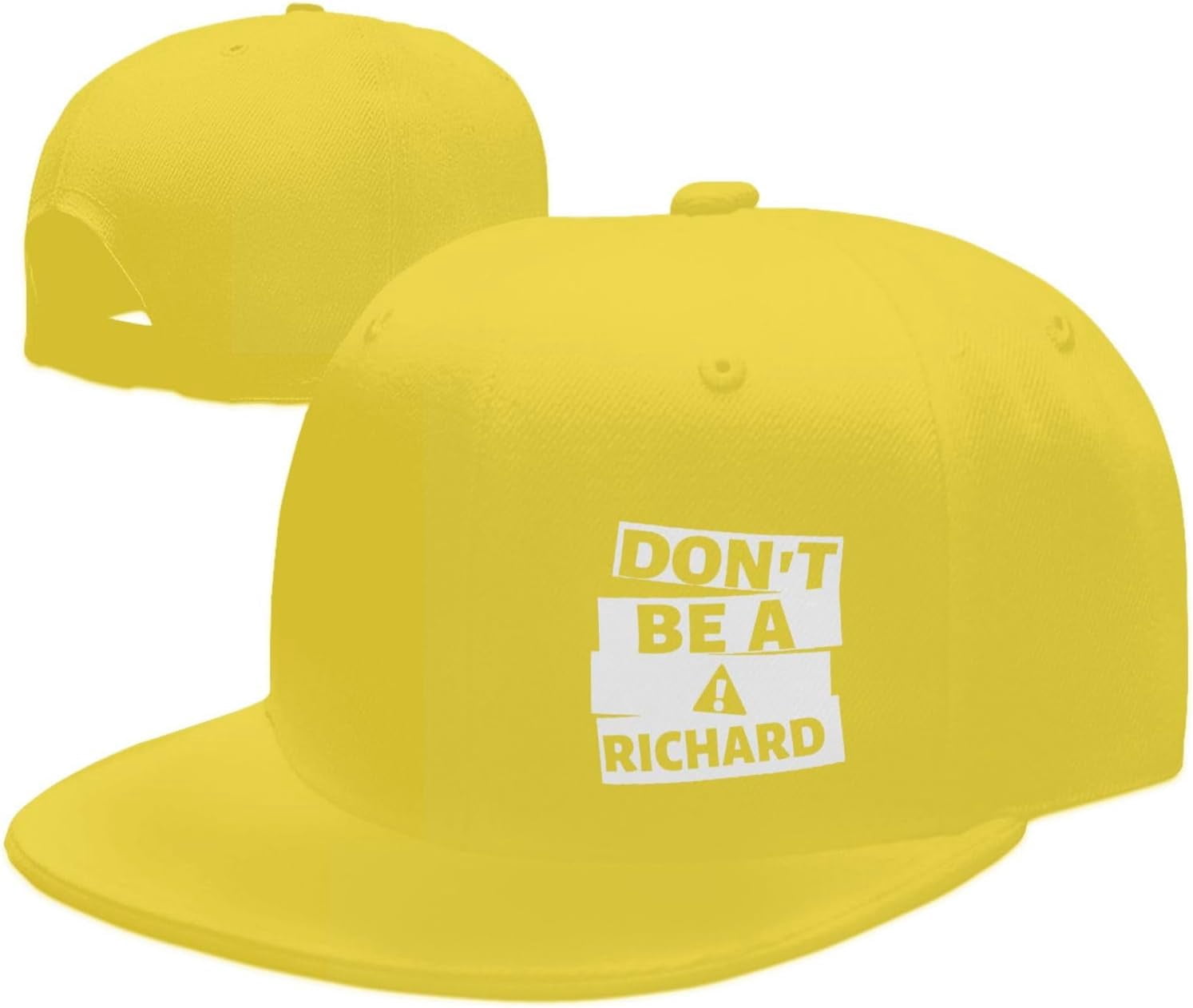 Dont Be A Richard Hats for Men Women Adjustable Flat Brim Bill Baseball ...