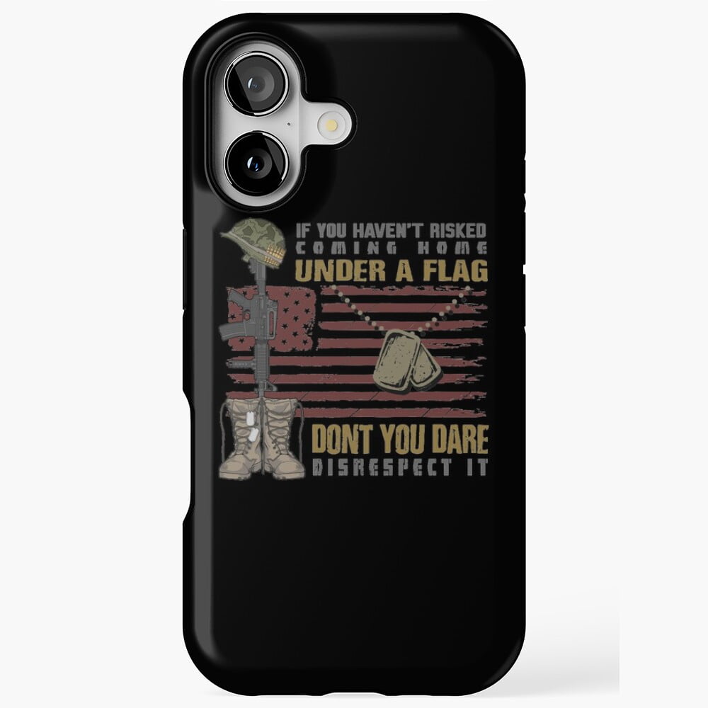 Dont Disrespect The Flag Military Service Vet Case for iPhone 11-17 Pro ...