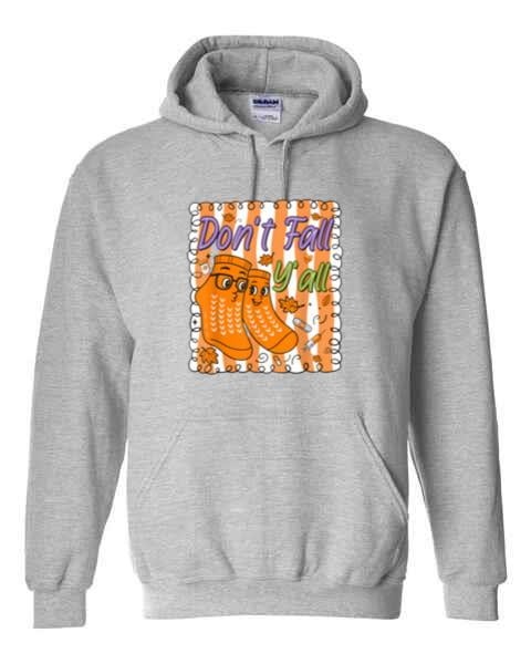 Dont Fall Yall Hoodie Funny Nurse Autumn Retro Graphic Style up to 5XL ...