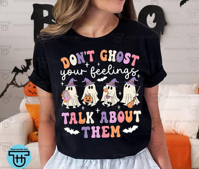 Dont Ghost Your Feeling Halloween School Counselor Halloween Shirt ...