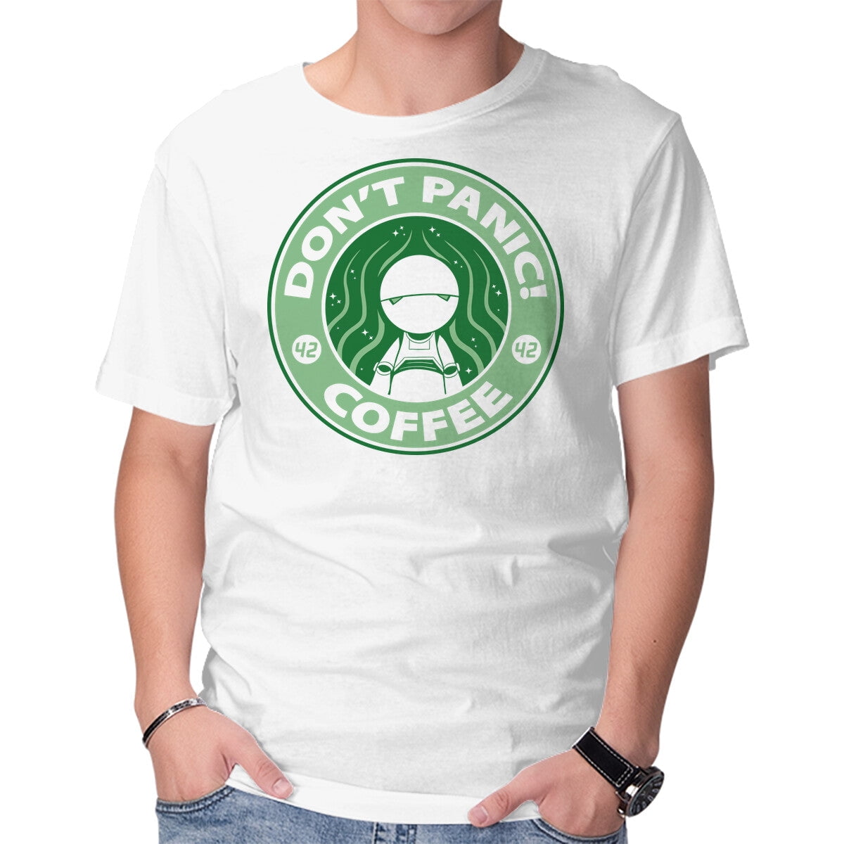 Dont Panic Coffee Unisex T-Shirt Tee Sweatshirt Hoodie Tank Top - Walmart.com