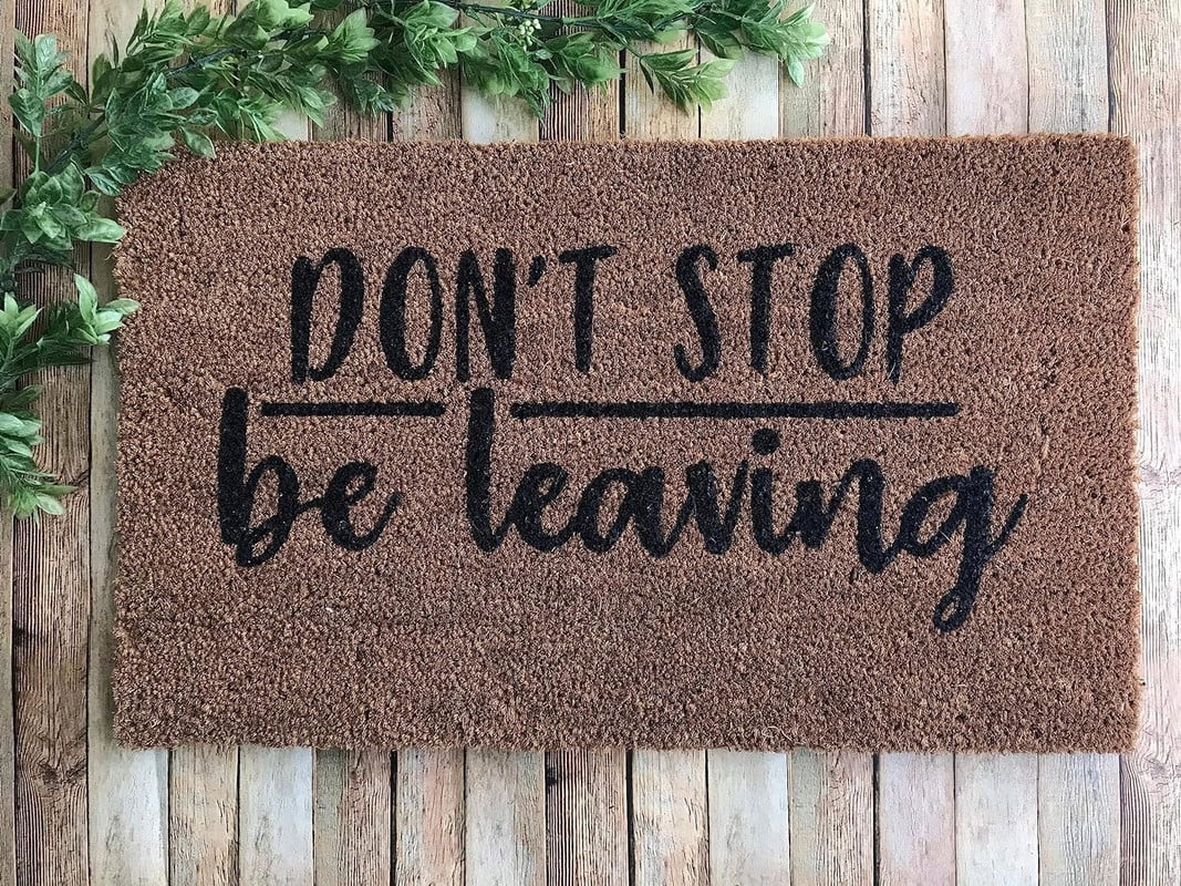 Dont Ring Doorbell Sign Please Leave Doormat Funny Door Mat Funny ...