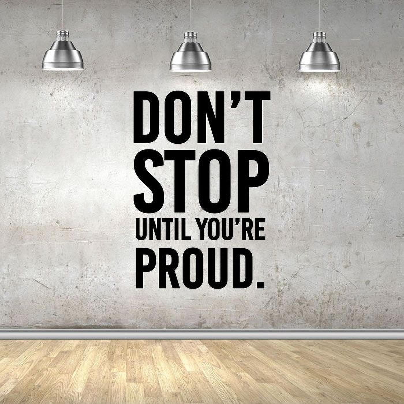 Dont Stop Until Youre Proud Quote Fitness Workout Success Motivation ...