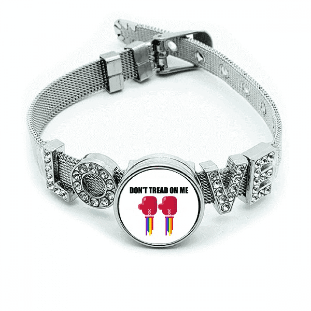 Dont Tread On Me Art Deco Fashion Bracelet Wristband Crystal Love ...
