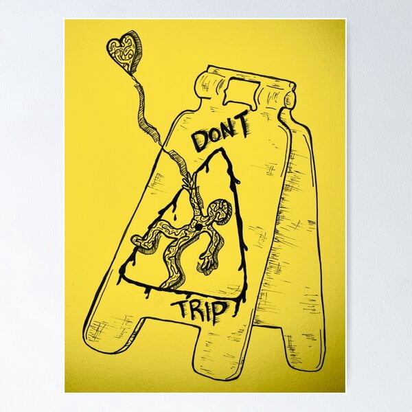 Dont Trip Poster Wall Art, Modern Wall Decor For Living Room Bedroom ...