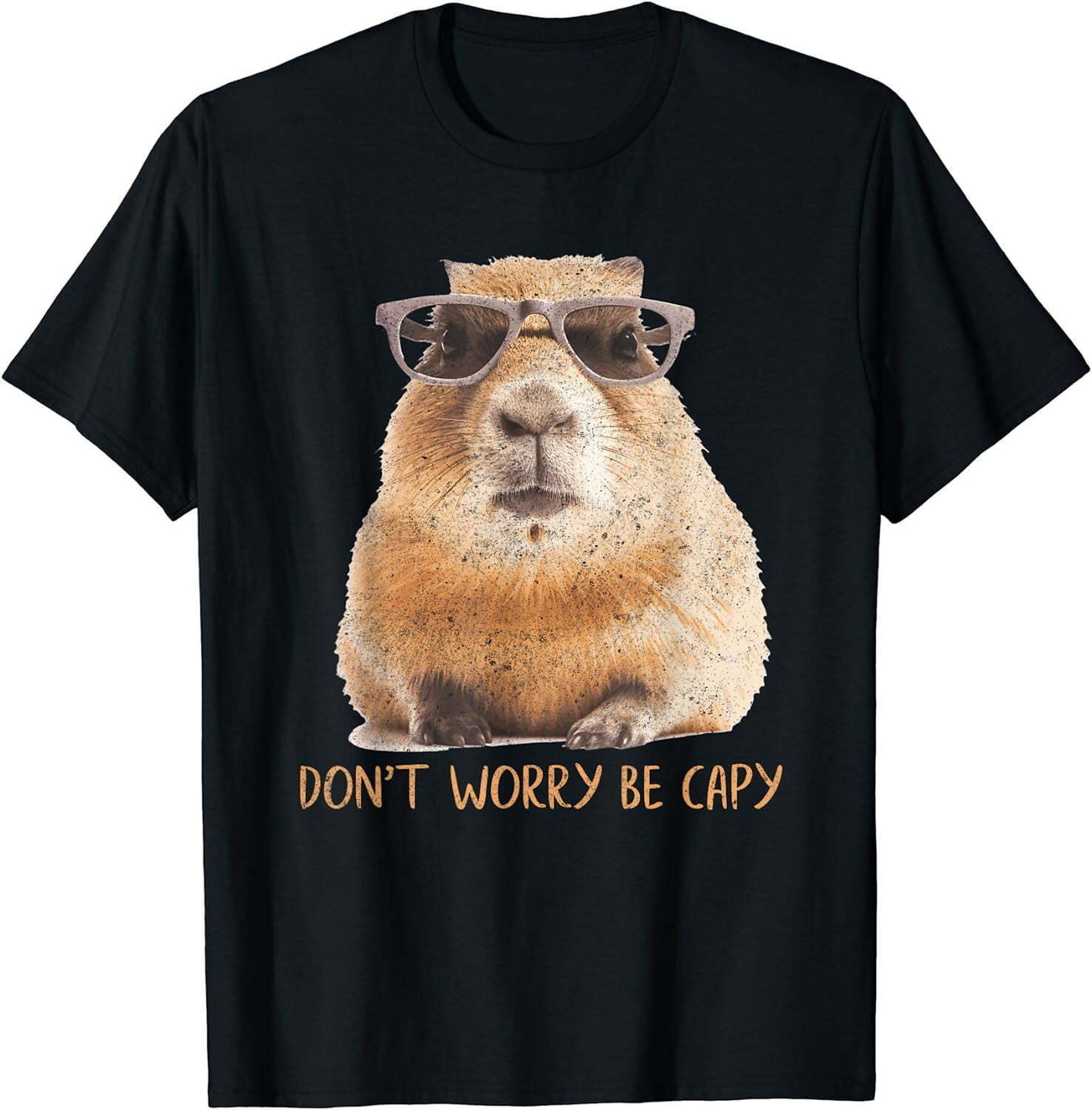 Dont Worry Be Capy Capybara T-Shirt - Walmart.com