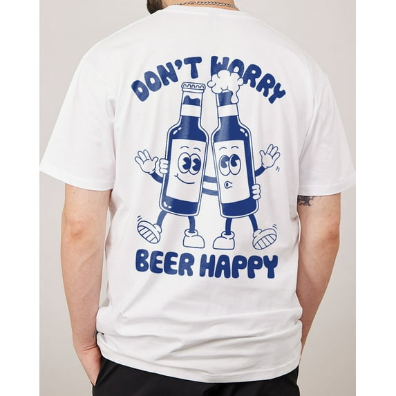 Dont Worry, Beer Happy T-Shirt Australia Online colour_white - Walmart.com