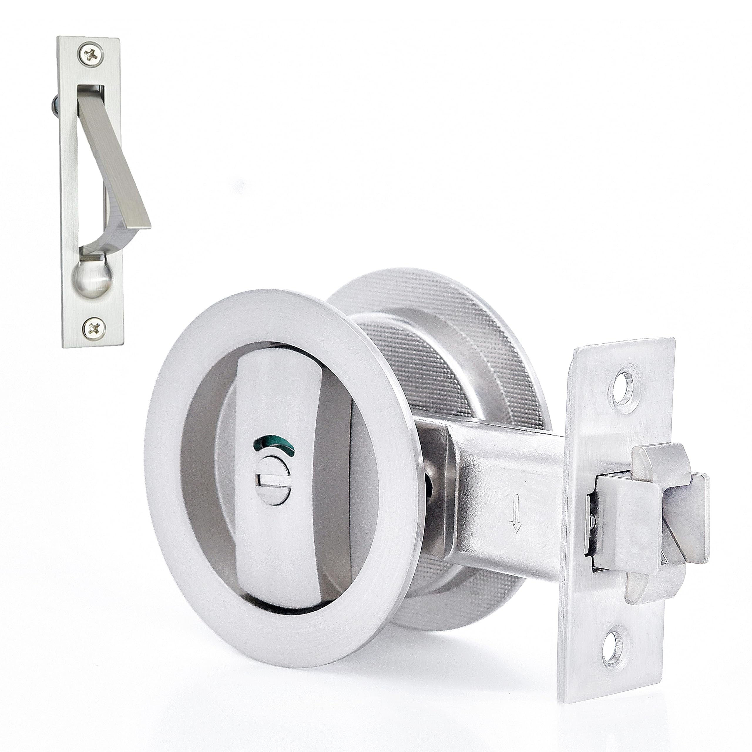 Dontay Pocket Door Lock, Color Coded Indicators, Privacy Handles Latch ...