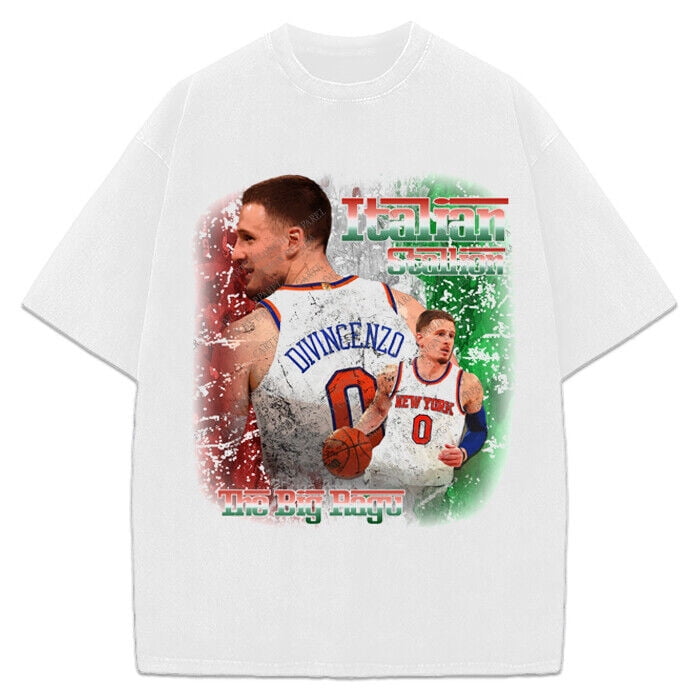 Donte DiVincenzo New York Italian Stallion The Big Ragu Tee For Knicks ...